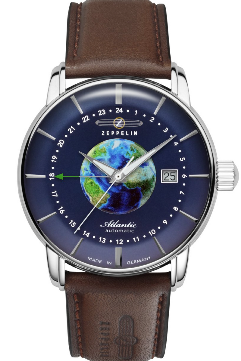Zeppelin Atlantic GMT Blue Date – Stanley James Jewellery